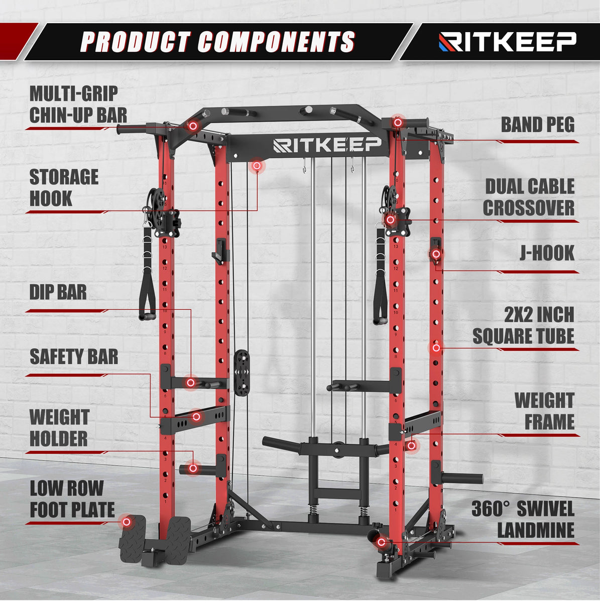 Destroyer M10 Power Rack ALL-IN-ONE Home Gym Cage | RitKeep – RitKeep (AU)