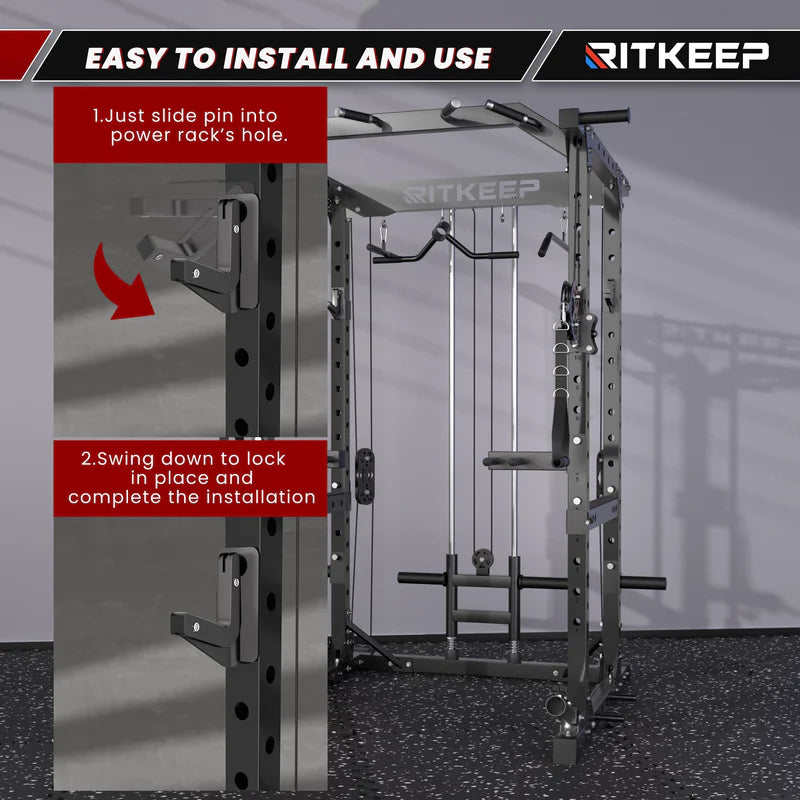 50x50 mm J Hooks Attachment For Power Rack (Pair) | RitKeep – RitKeep (AU)